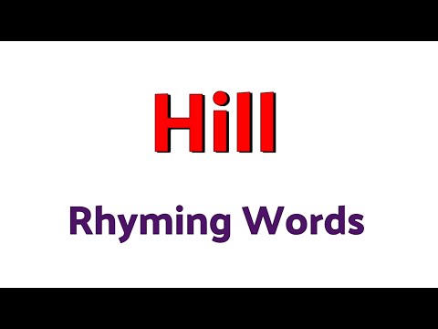 hill rhyming words । Rhyming words of hill । hill ka rhyming word । Rhyming words