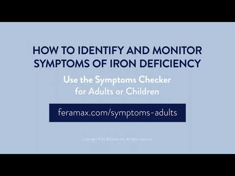 How to use Symptoms Checker to identify Iron Deficiency?
