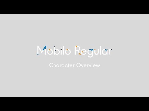 Mobilo Regular - Animated typeface
