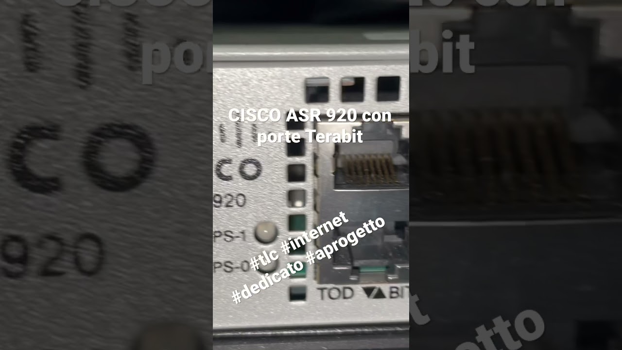 Cisco ASR 920 per #fibraottica #dedicata #tlc