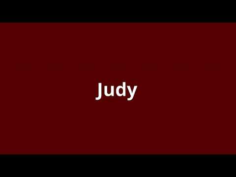 what is the meaning of Judy
