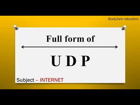 UDP ka full form | Full form of in English | Subject - INTERNET