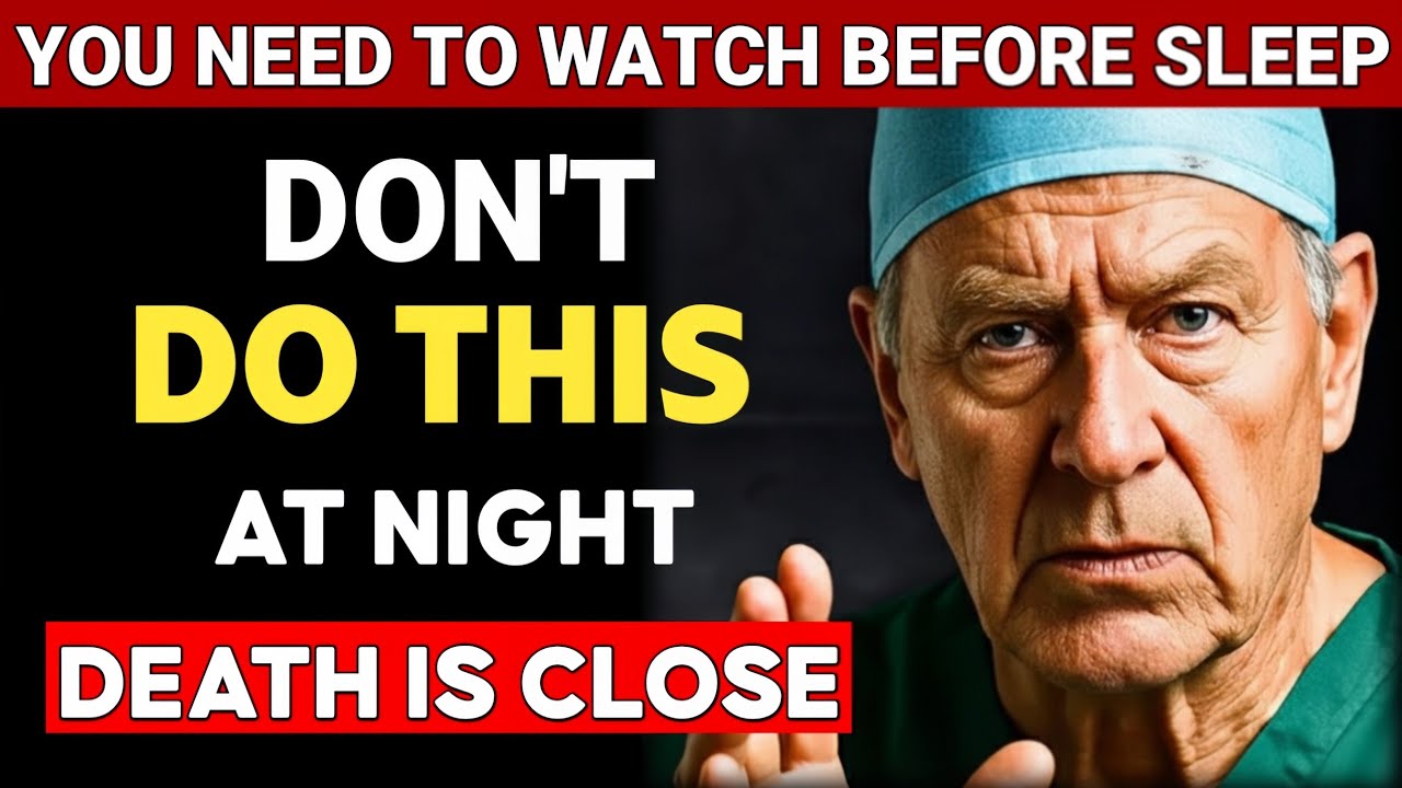 Don't Do This At Night After 50 | Death Is Closer Than You Think | Senior HealthTips 