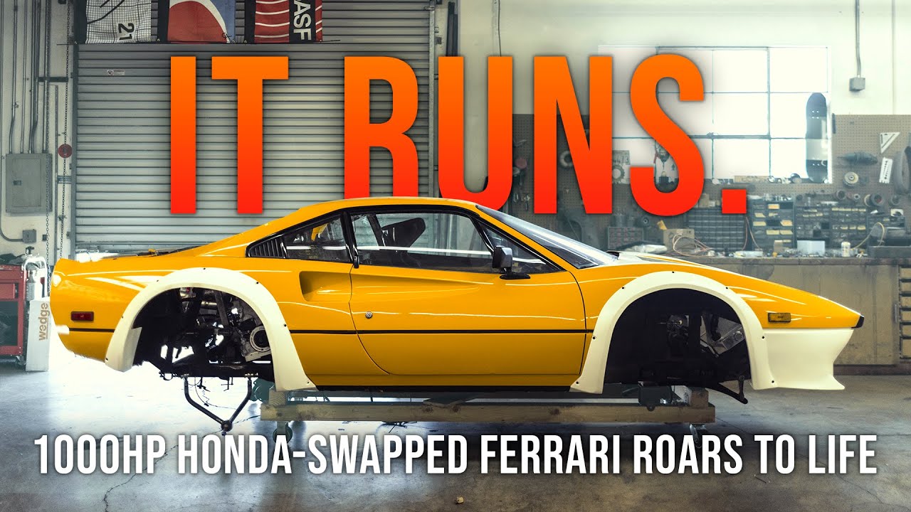 Honda-Swapped Ferrari 308 Is Almost Good to Go, Took 16 Months to Build ...