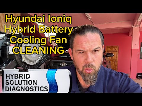 Hyundai Ioniq hybrid battery fan clean