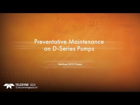 Preventative Maintenance on D-Series Pumps