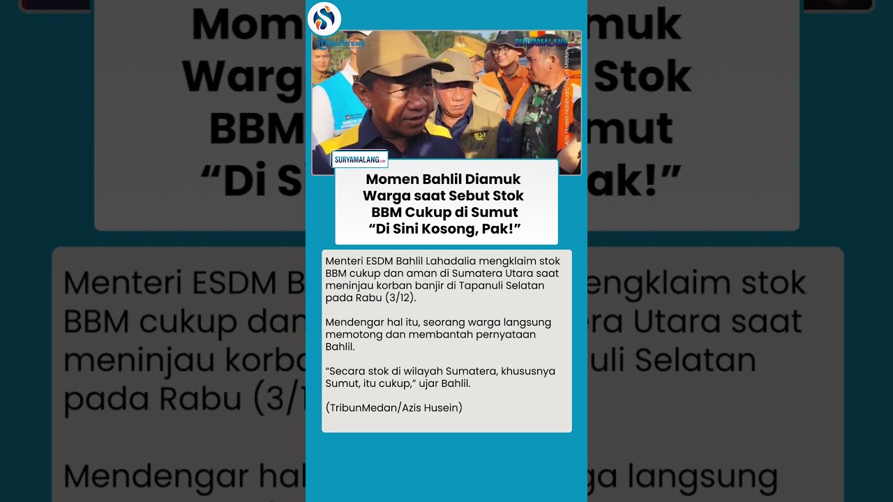 Bahlil Kena Batu! Klaim BBM Cukup, Langsung Diamuk Warga: "Di Sini ...