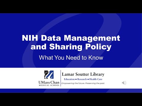 NIH DMS Policy Tutorial