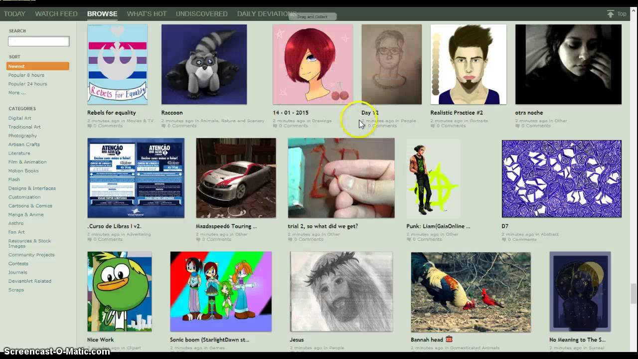 Adventures on Deviant Art