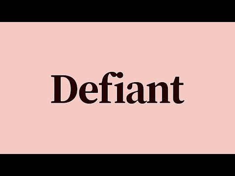 Defiant Meaning and Definition