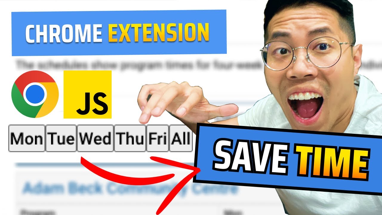 Build a chrome extension to save time! (Beginner friendly with a real world example)