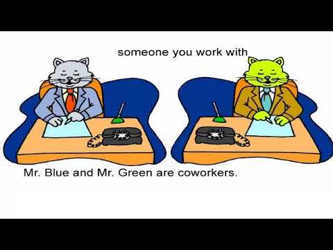 coworker meaning | Vocabulary for Kids | Children's Dictionary | Learn English Vocabulary