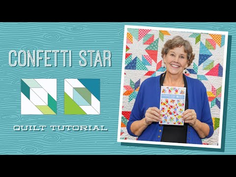 Make a "Confetti Star" Quilt with Jenny Doan of Missouri Star (Video Tutorial)