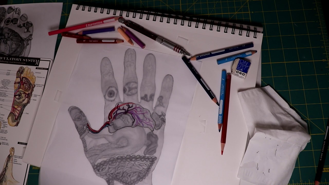 Reflexology Hand Chart, the Creation Process