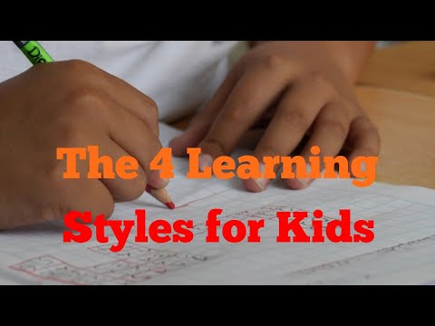 What are the 4 Types of Learning styles for Kids
