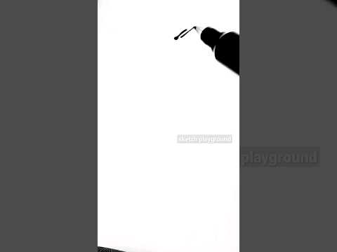 Drawing . only straight lines with an ink pen