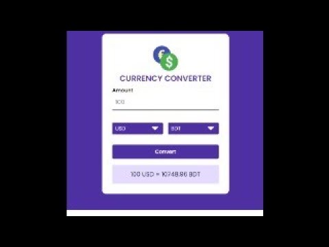 Currency Converter in JS - Javascript Project