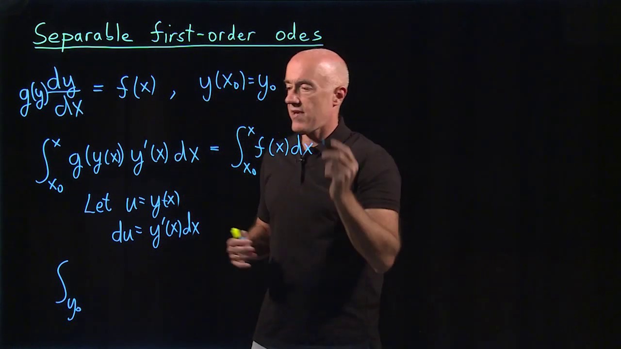 Separable first-order differentiable equations | Lecture 3 | Differential Equations for Engineers