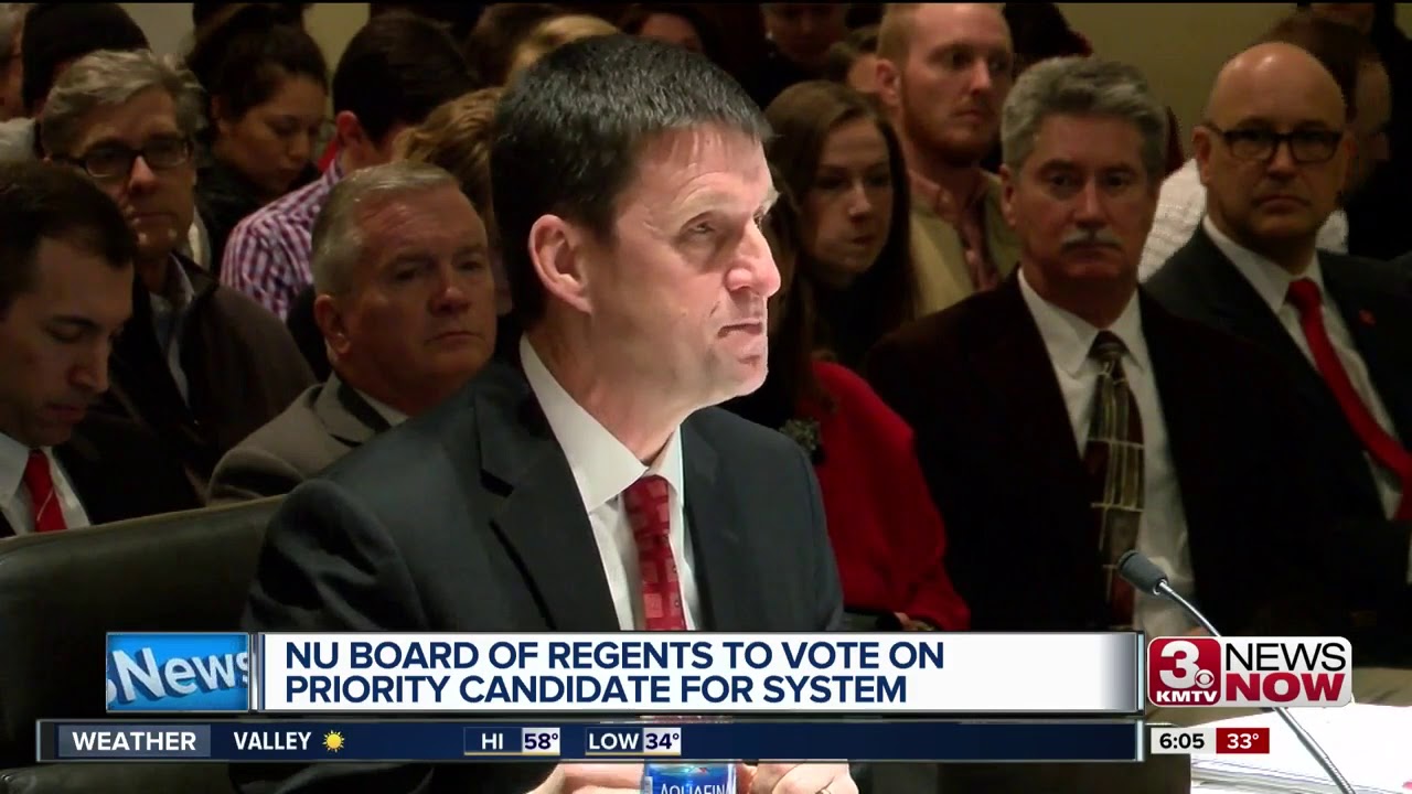 NU Board of Regents to announce priority candidate for system president