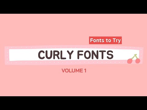 Cursive Fonts to Try : Volume 1