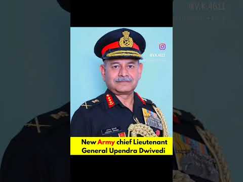 New Army chief Lieutenant General Upendra Dwiwedi #trending #viral #shorts