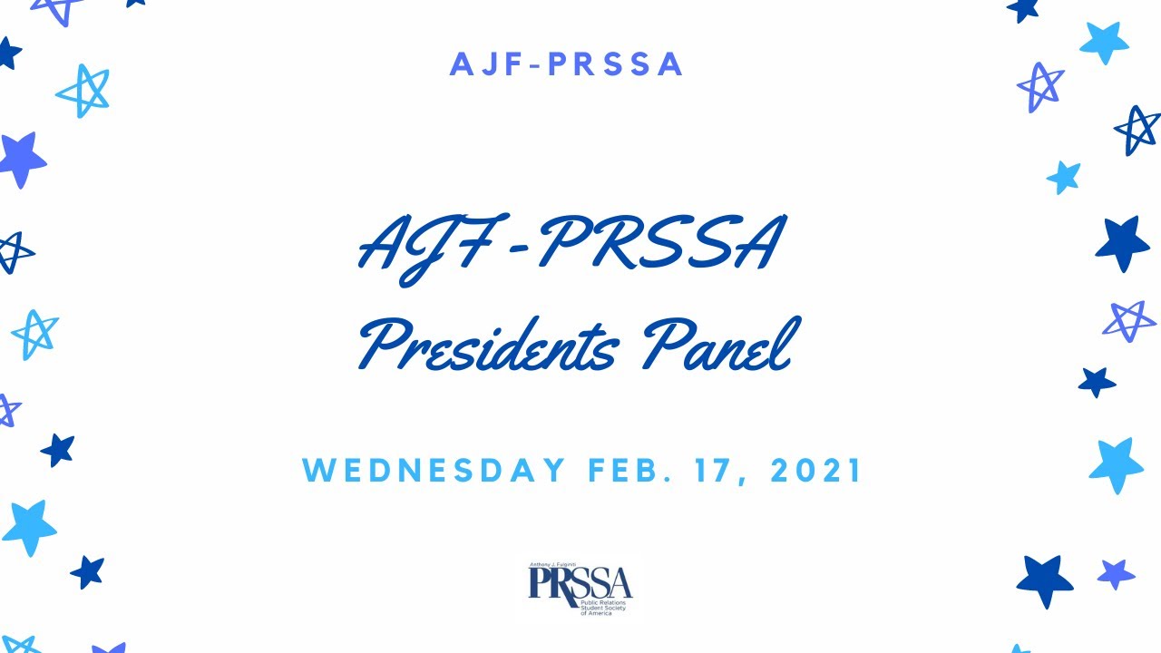 AJF- PRSSA Presidents Panel