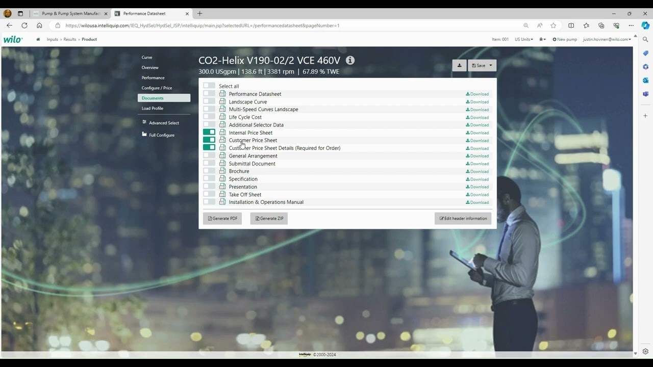 Wilo USA Pump Selection Software Walkthrough