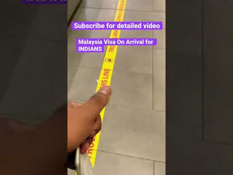 Malaysia Visa On Arrival for INDIANS I Subscribe for detail video #malaysia #visaonarrival