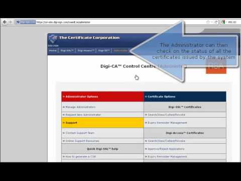Using the Digi-CA™ Registration Authority Management Console [RAMC]