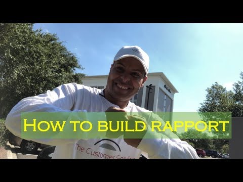 How to build rapport... with your customer