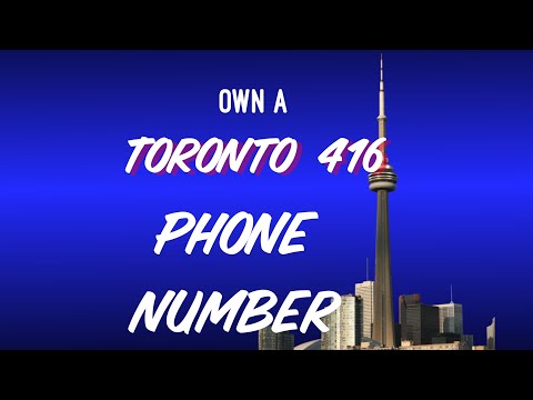 Buy a Toronto 416 Area Code Phone Number