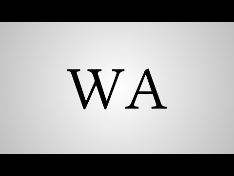 What Does "WA" Stand For?