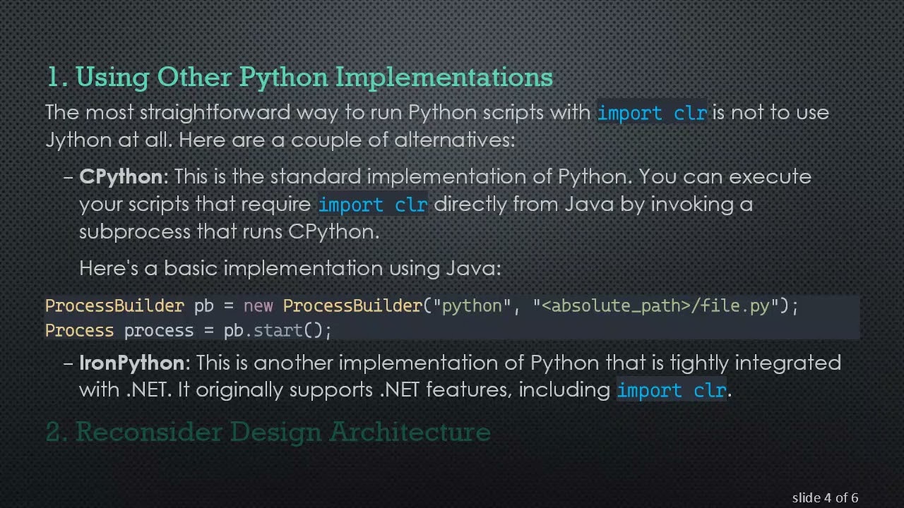 How to Run Python Scripts with import clr from Java Using Jython