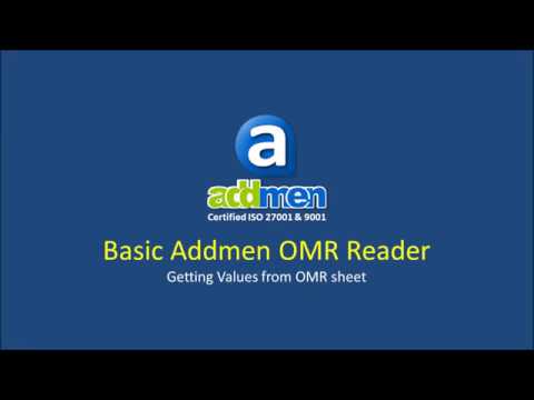 Basic Addmen OMR Reader to get values from OMR Sheet
