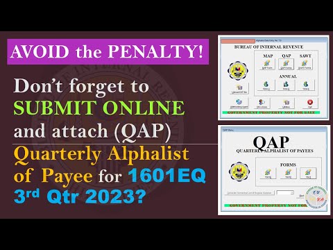 How to DOWNLOAD, INSTALL, & FILE Quarterly Alphalist Payee (QAP) for BIR form 1601EQ? #BIR_alphalist