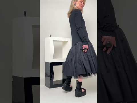How To Style Rundholz Black Tulle Layered Dress