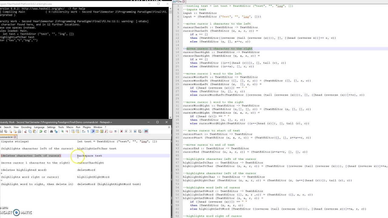 CMP2092M Programming Paradigms Assignment 1 (Haskell Demonstration)