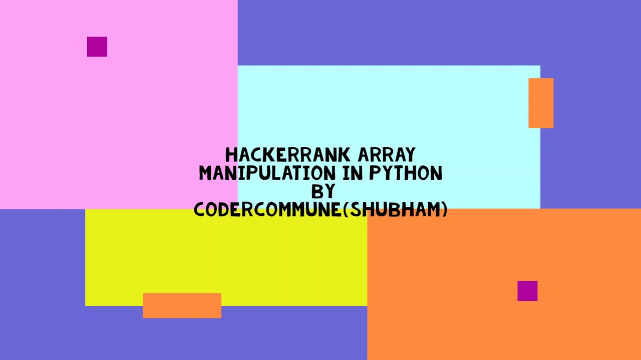 Hackerrank Array Manipulation in Python|Hackerrank Interview prep|Hard Problem Solving|Python Sol