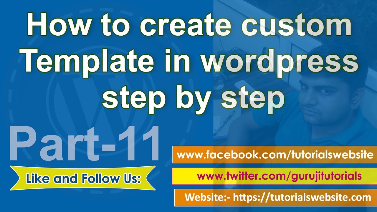 How to create custom page templates in wordpress | tutorialswebsite