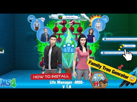 How to Download Life Manager Mod (Includes Family Tree Generator!) | Sims 4 Mod Tutorial