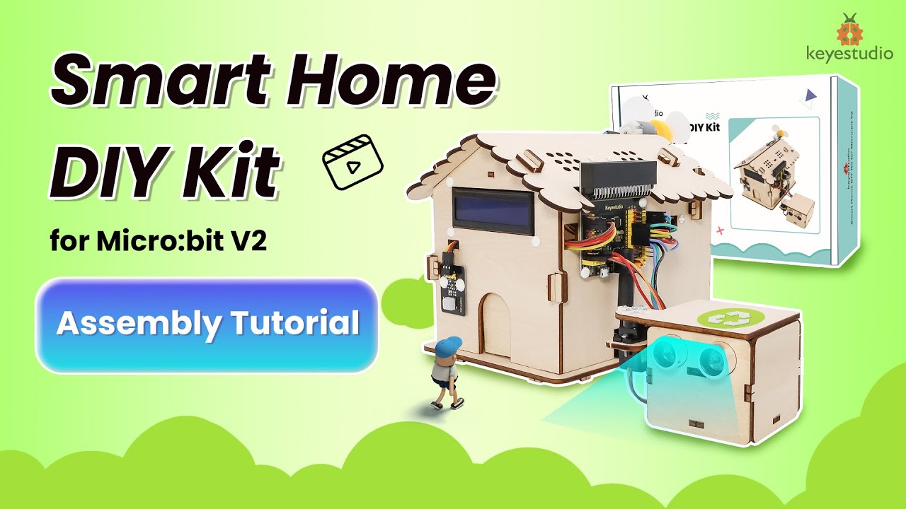 KS4048（KS4049） | Assembly Tutorial | You can assemble the Micro:Bit V2 Smart Home Kit in 14 minutes