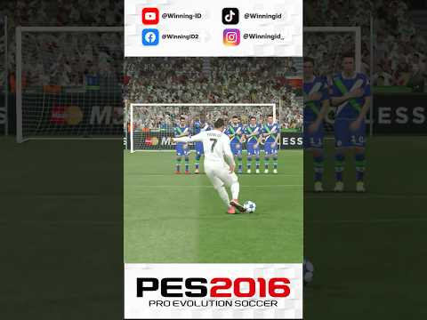 PES 2016 Free Kick Ronaldo UCL #pes2016