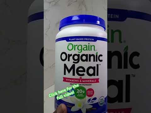 Orgain Organic Meal Replacement!