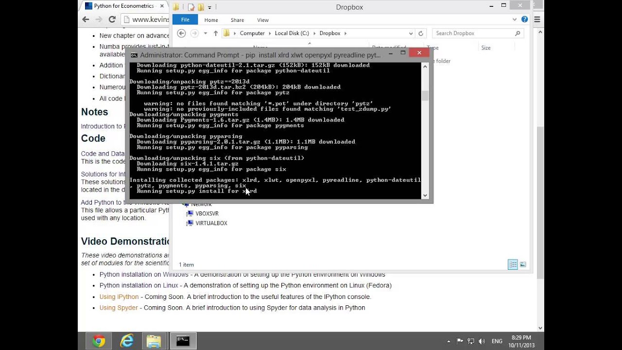 Installing the Scientific Python Stack on Windows