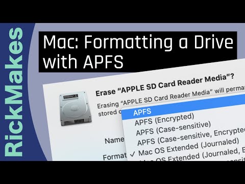 Mac: Formatting a Drive with APFS