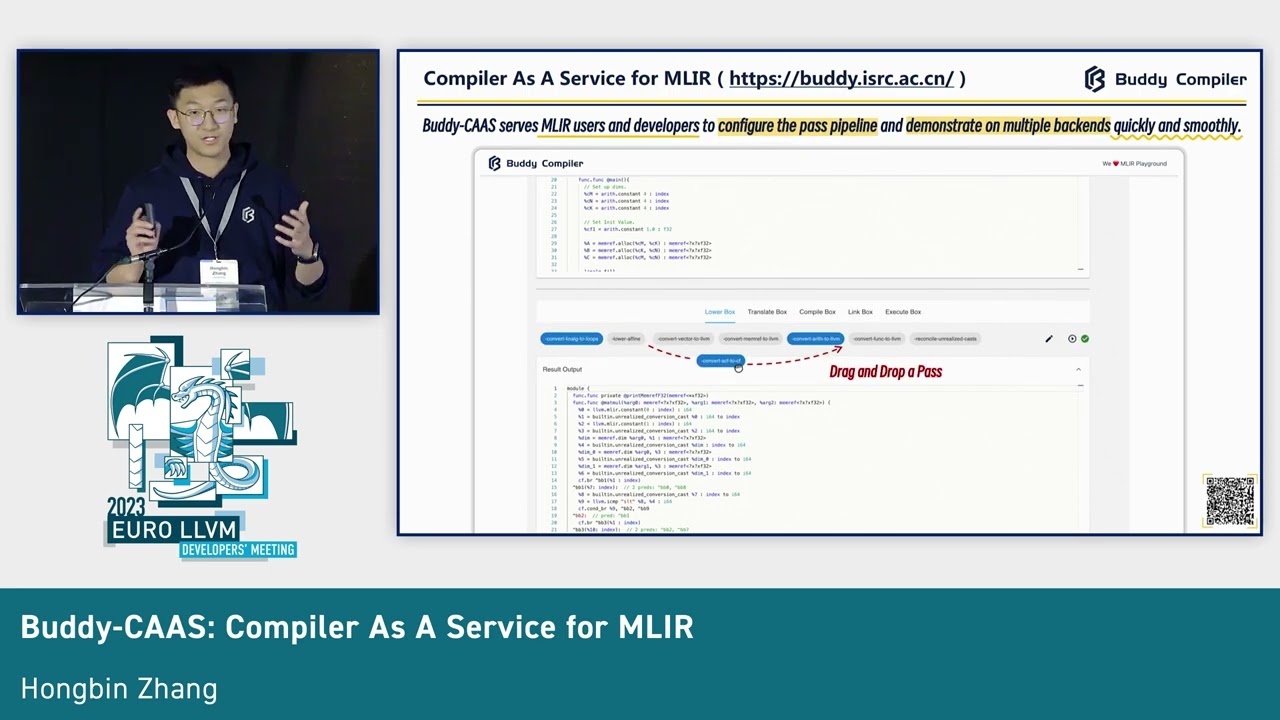 2023 EuroLLVM - Buddy-CAAS: Compiler As A Service for MLIR