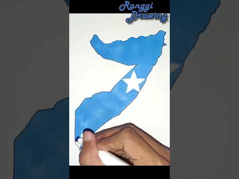 Drawing Map of Somalia
