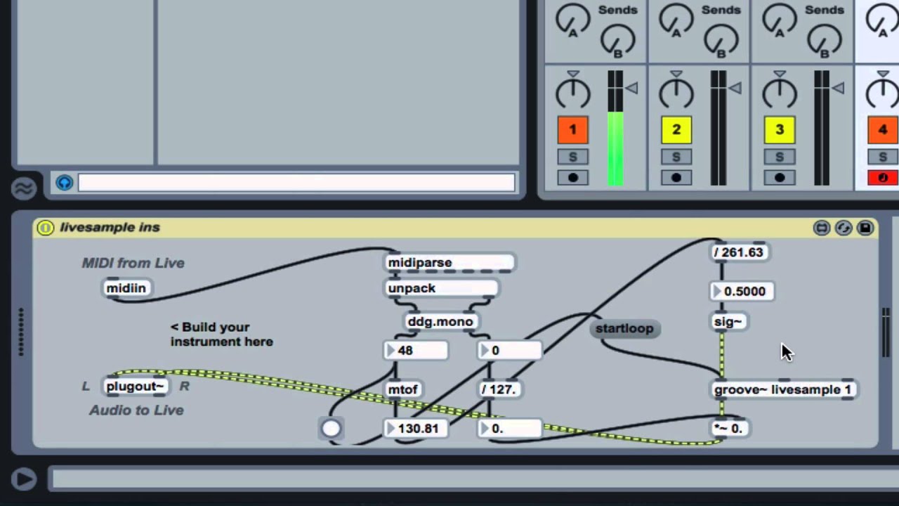Ned Rush = MaxForLive building live samplers.