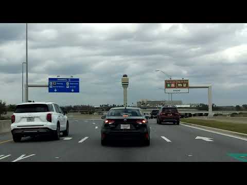 Orlando International Airport Access Road northbound