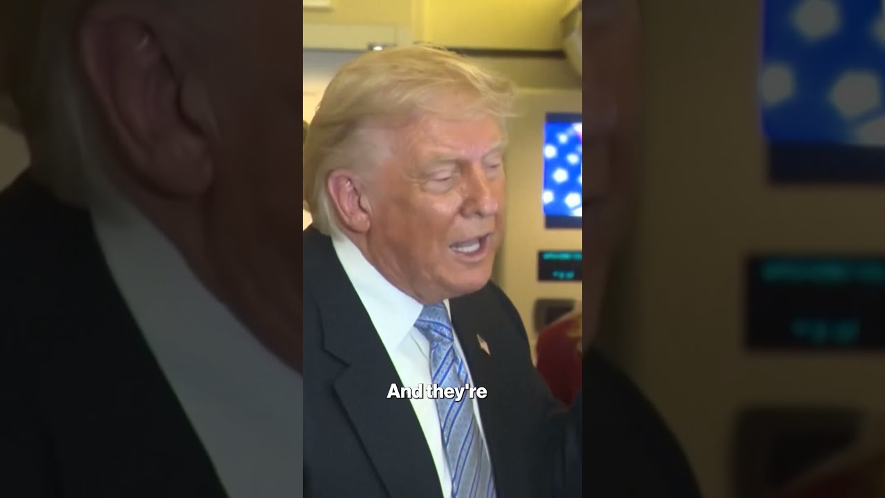 New York Times Reporter Awkwardly Grins as Trump Calls Him 'Fake' and Accuses Him of Treason #shorts